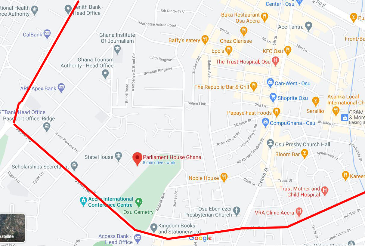 These major roads will be blocked on Thursday ahead of Akufo-Addo's ...