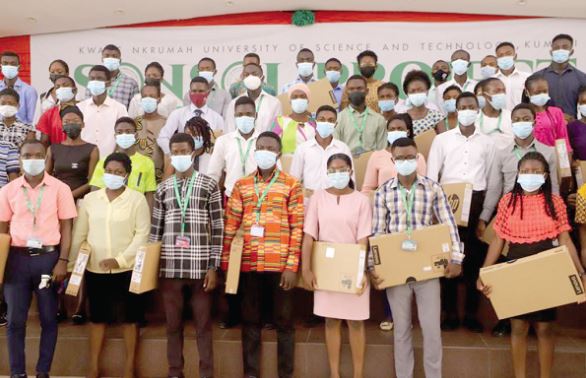 593 Needy Students Of KNUST Benefit From ‘SONSOL’ Laptop Project