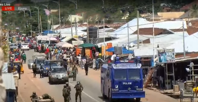 Calm restored at Ejura as police beefs up security
