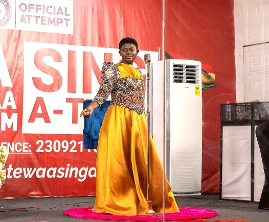 Sing-a-thon: Afua Asantewaa exceeds Guinness World Record Sing-a-thon: Afua Asantewaa exceeds Guinness World Record